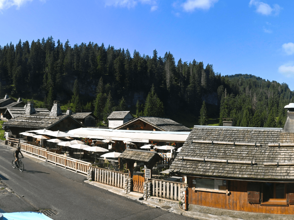 Prodains cable car Morzine to Avoriaz : Prodains express cable car ...